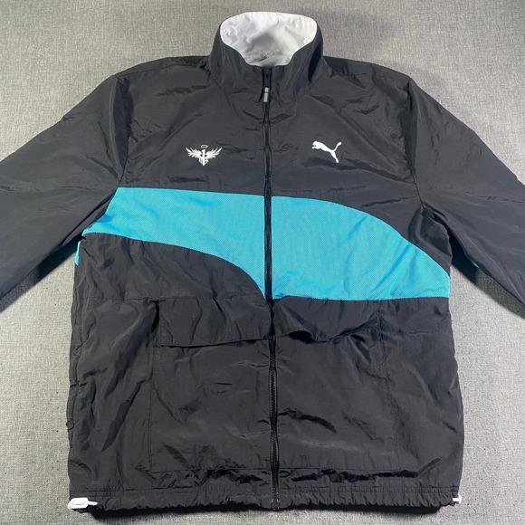 Puma | Jackets & Coats | Puma Lamelo Ball Mens Black Blue Jacket Clyde ...